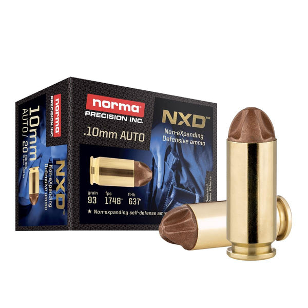 Norma NXD 10mm Auto 93GR NXD 20RD - American Ordnance - Ammunetix™️