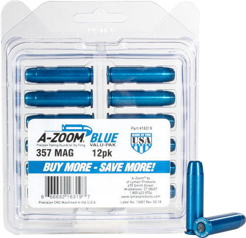 .357 MAGNUM 12-PACKA-ZOOM METAL SNAP CAP BLUE - American Ordnance ...